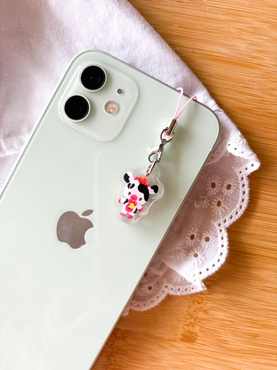 Jolene the Cow Devil Plushie Phone Charm – BasuraGang