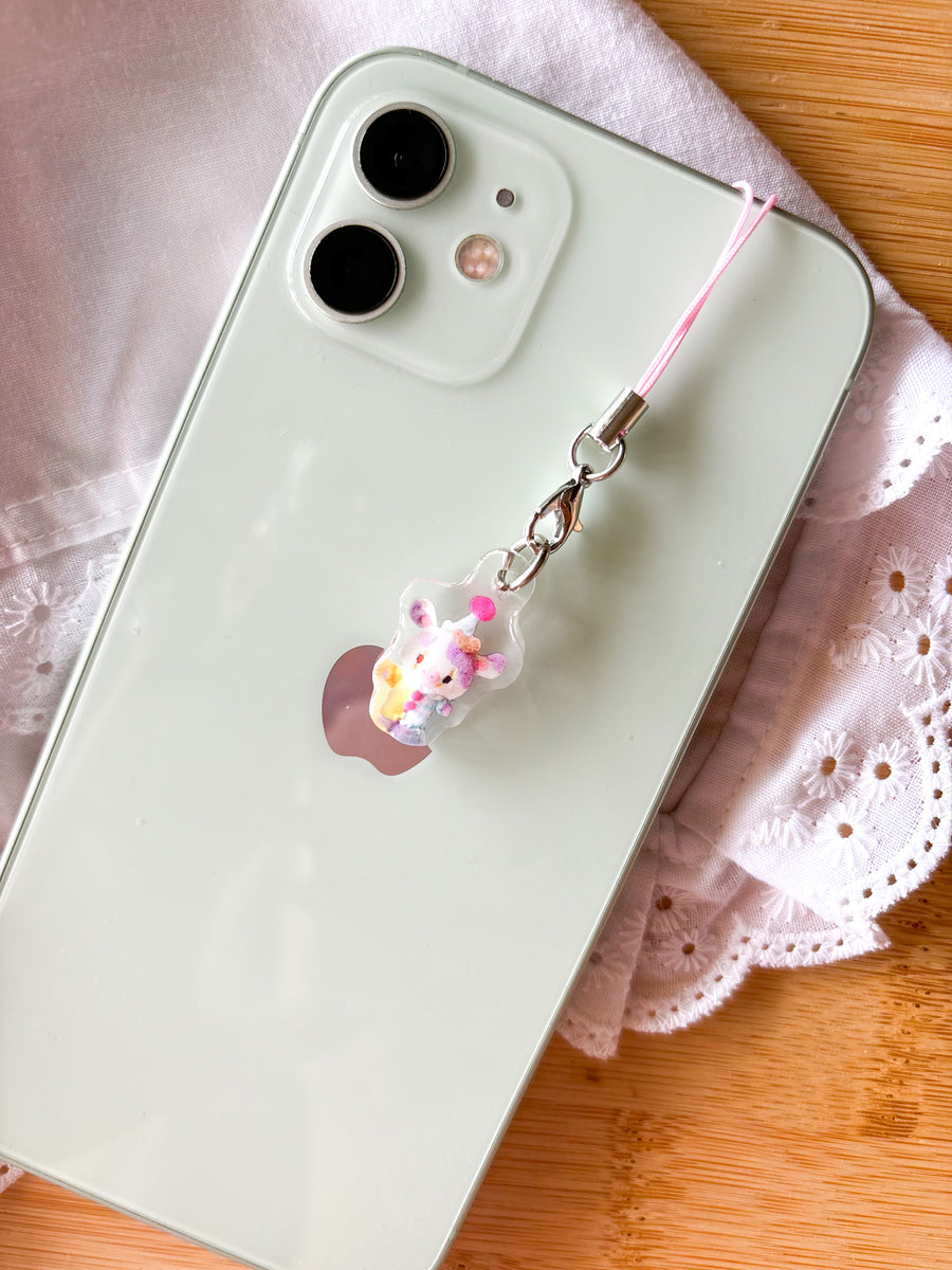 Jolene the Cow Clown Plushie Phone Charm – BasuraGang