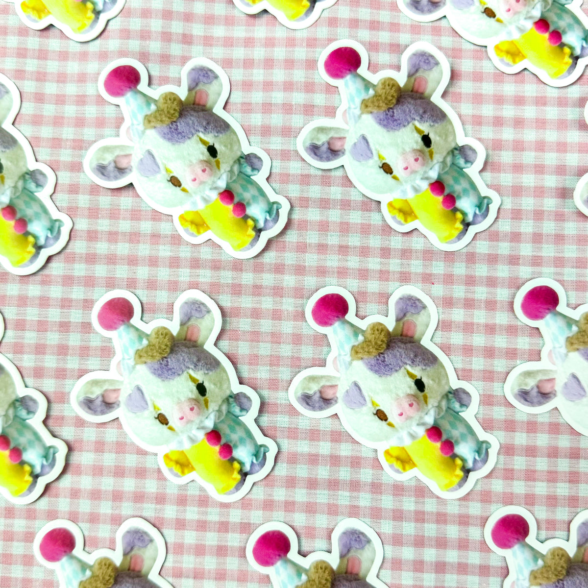 Clown Jolene Plushies Sticker – BasuraGang