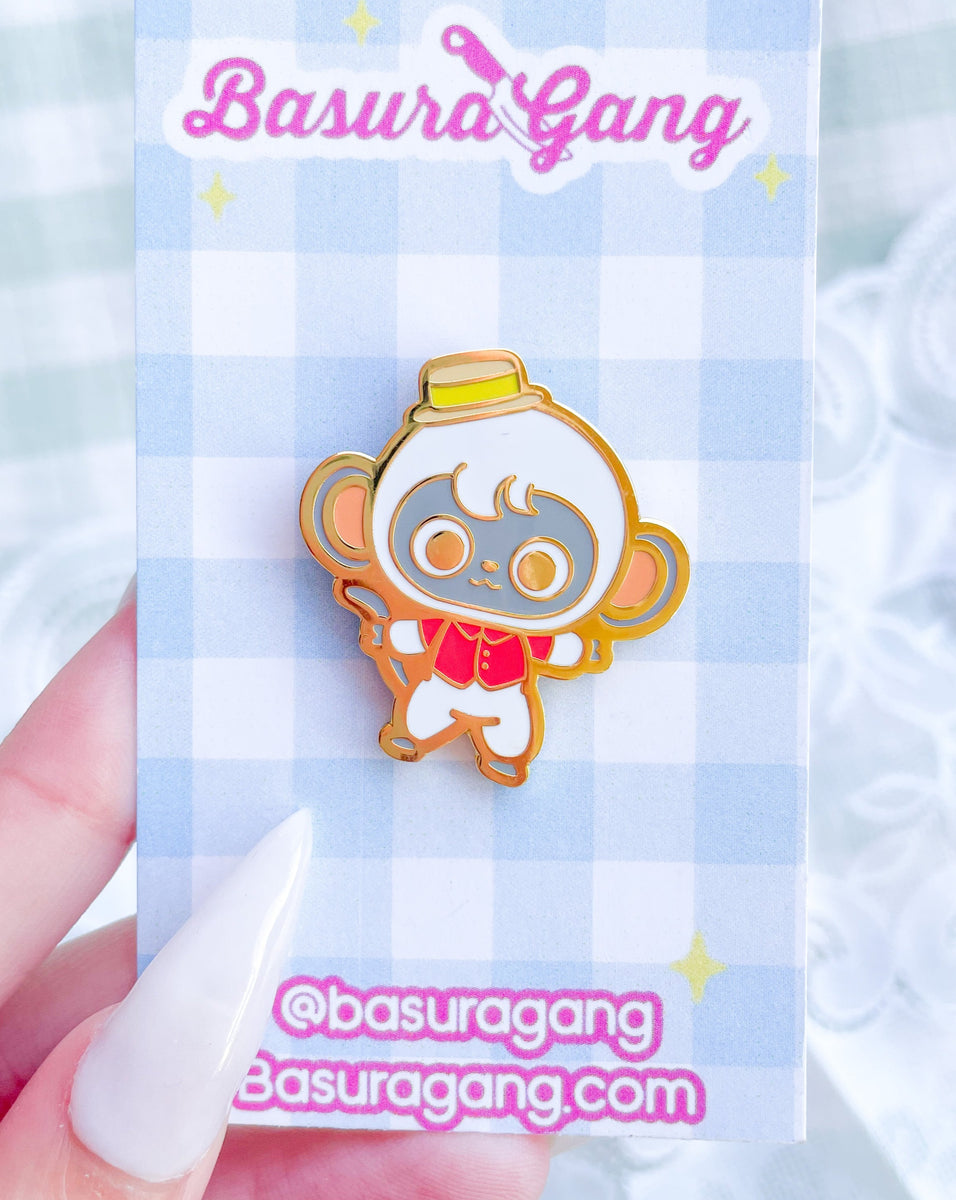 Baby monkey Enamel Pin LMT – BasuraGang